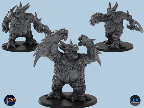 Skin Stitch Dragon 3 Poses 3D Printed Tabletop Resin - Etsy