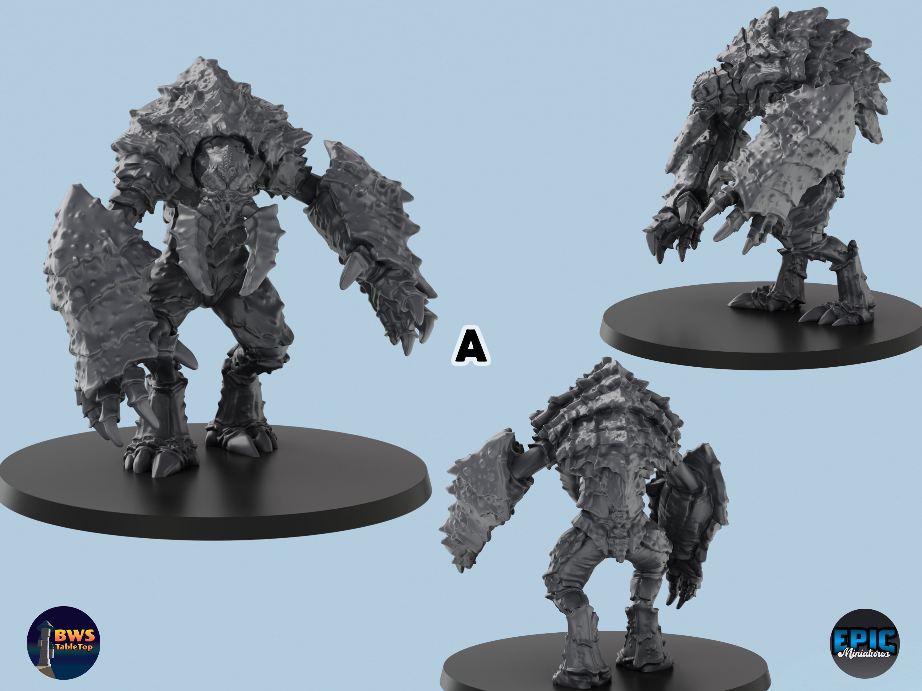 Umber Hulk | 5 Poses | 3D Printed Tabletop Resin Miniatures | D&D TTRPG ...