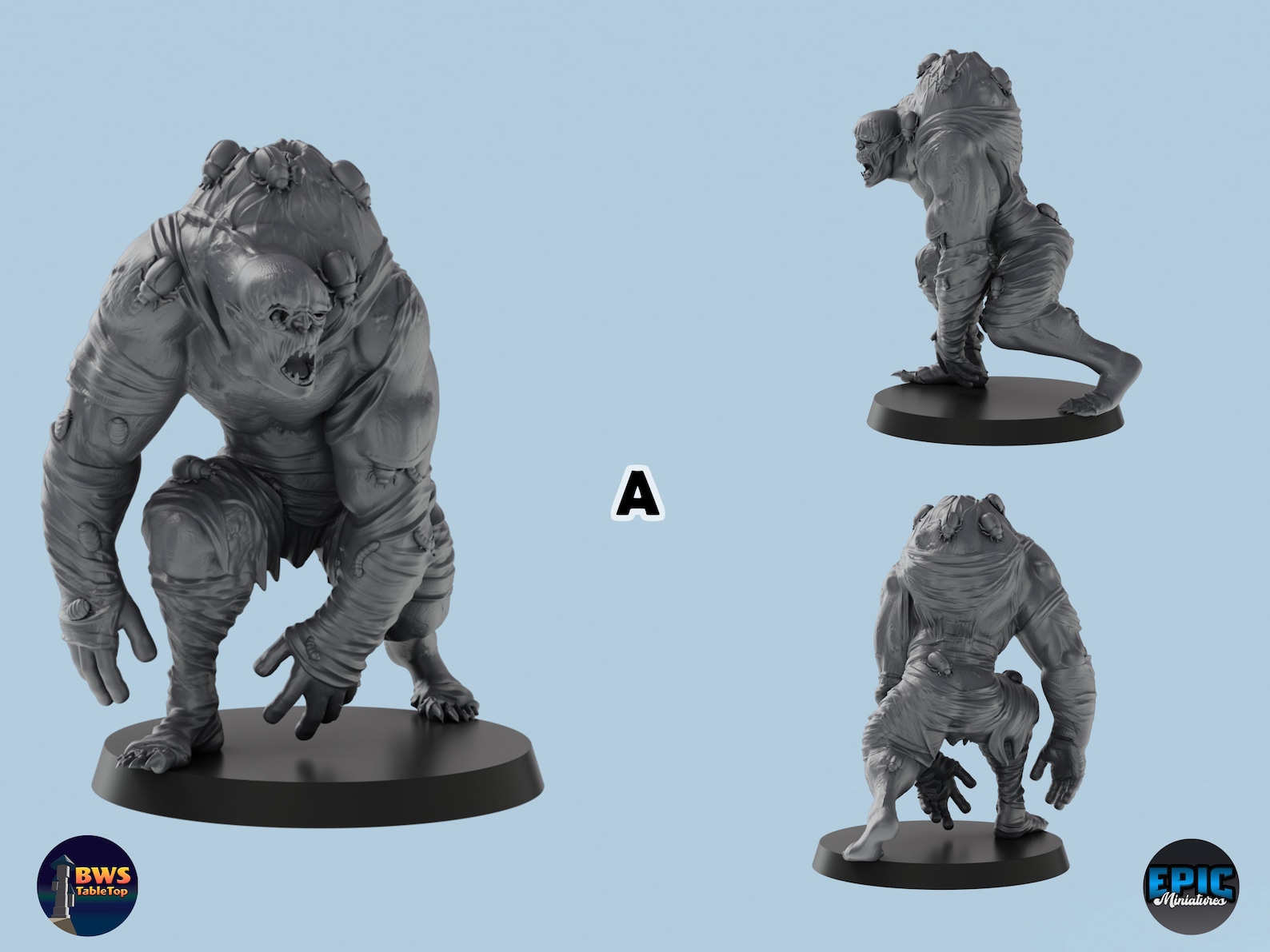 Hive Controlled Zombie | 3 Poses | 3D Printed Tabletop Resin Miniatures ...