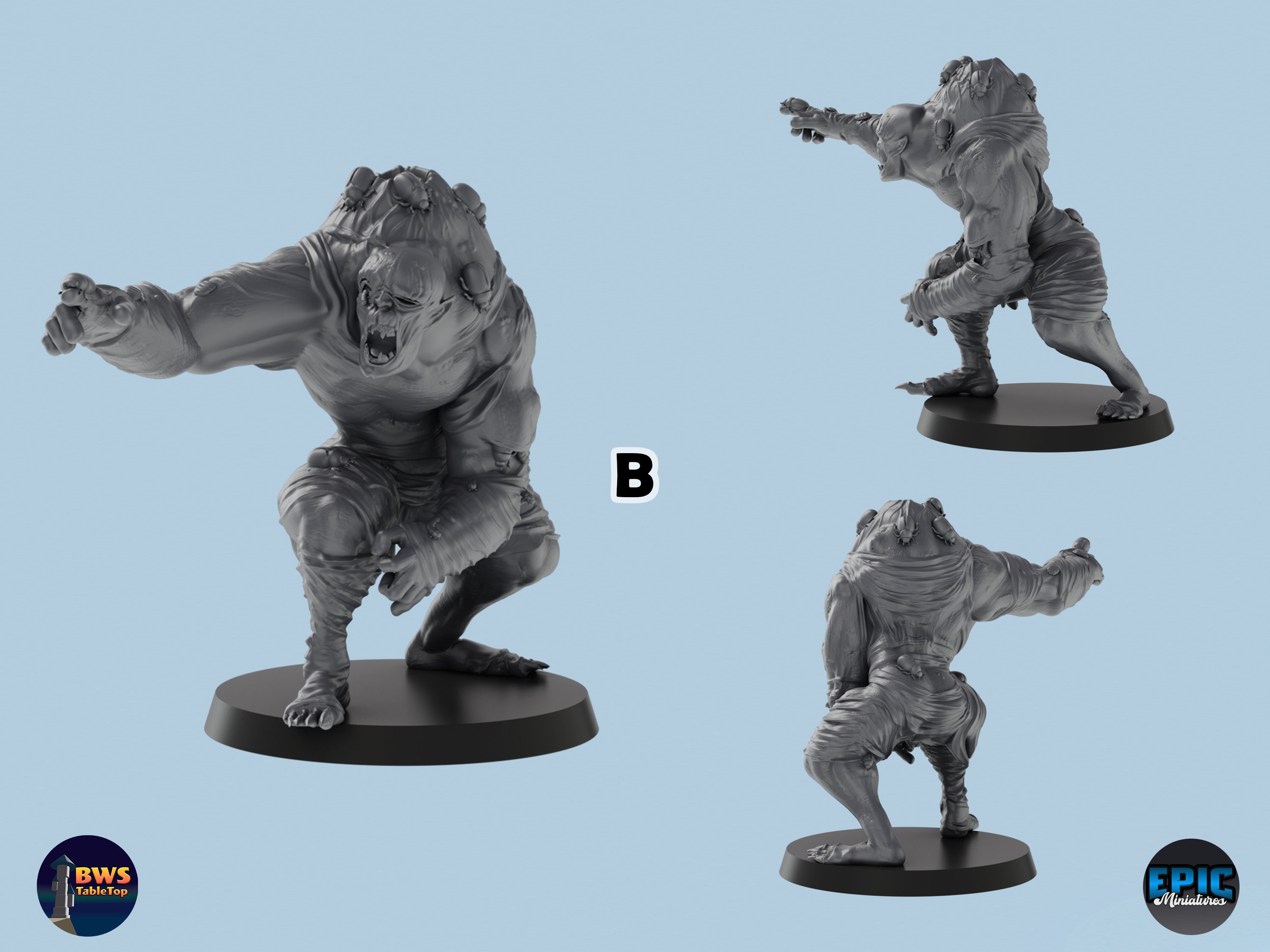 Hive Controlled Zombie | 3 Poses | 3D Printed Tabletop Resin Miniatures ...