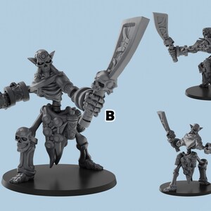 Troll Skeleton | 2 Poses | 3D Printed Tabletop Resin Miniatures | D&D ...