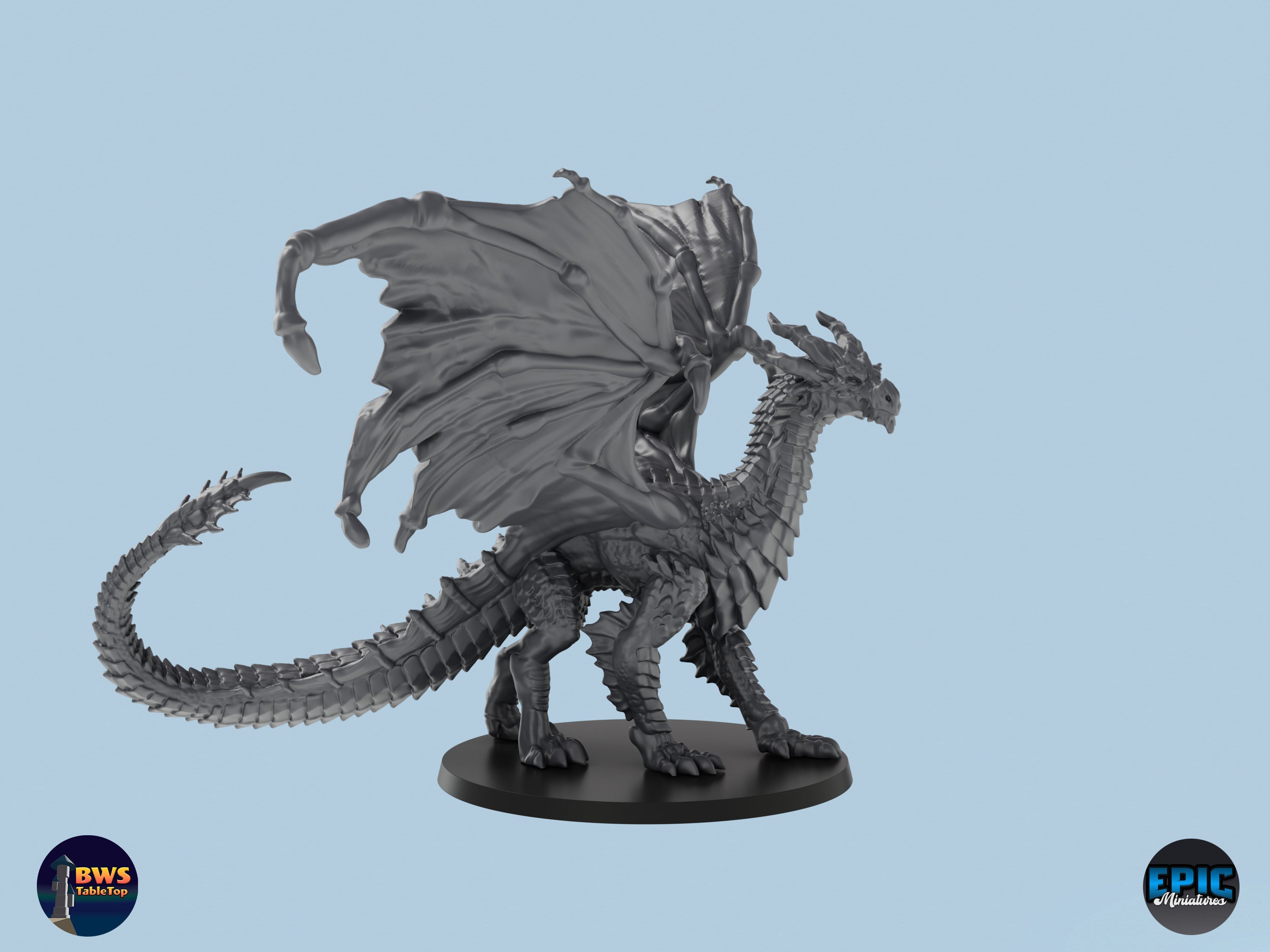 Yellow Dragon 3D Printed Tabletop Resin Miniatures D&D - Etsy