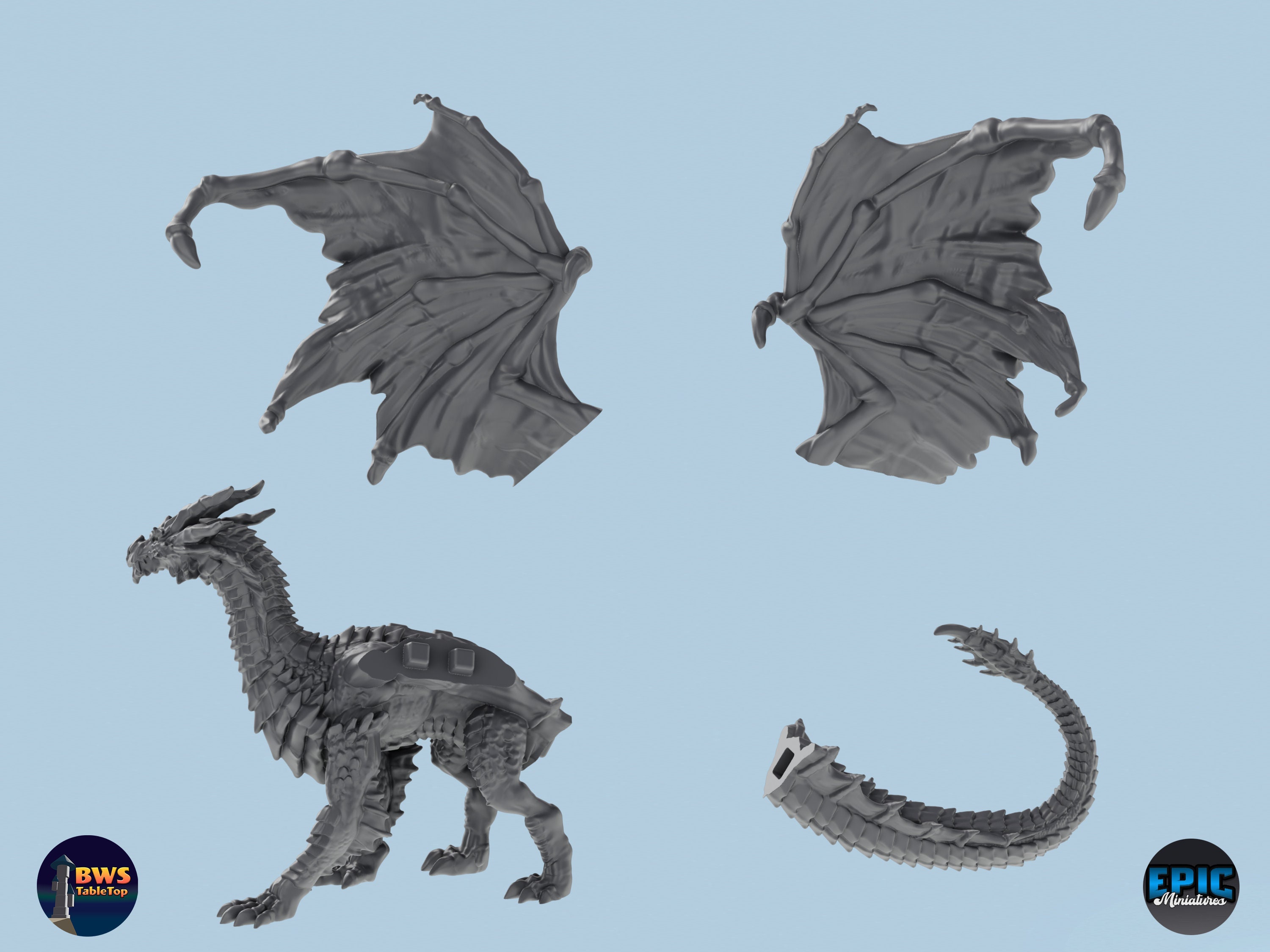 Yellow Dragon 3D Printed Tabletop Resin Miniatures D&D - Etsy