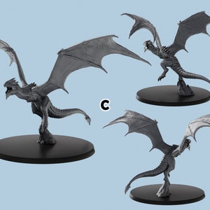 Wyvern | 5 Poses | 3D Printed Tabletop Miniatures | D&D TTRPG - Etsy