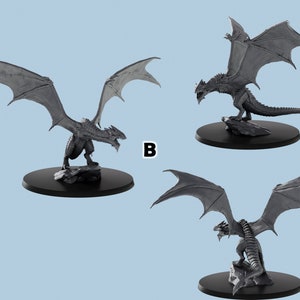 Wyvern | 5 Poses | 3D Printed Tabletop Miniatures | D&D TTRPG - Etsy