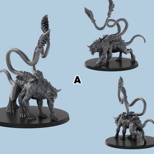 Phase Panther | 4 Poses | 3D Printed Tabletop Resin Miniatures | D&D ...
