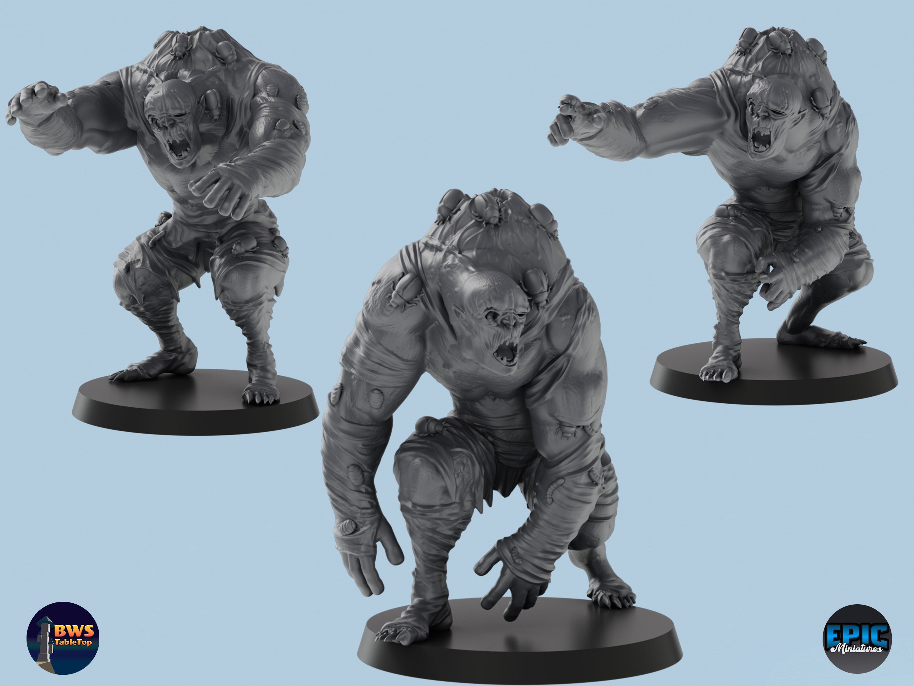 Hive Controlled Zombie | 3 Poses | 3D Printed Tabletop Resin Miniatures ...