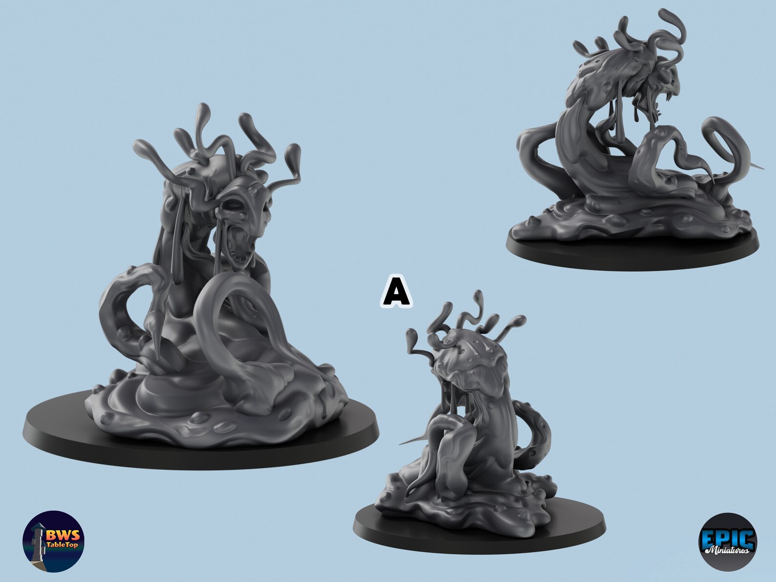 Formless Spawn 3 Poses 3D Printed Tabletop Resin - Etsy