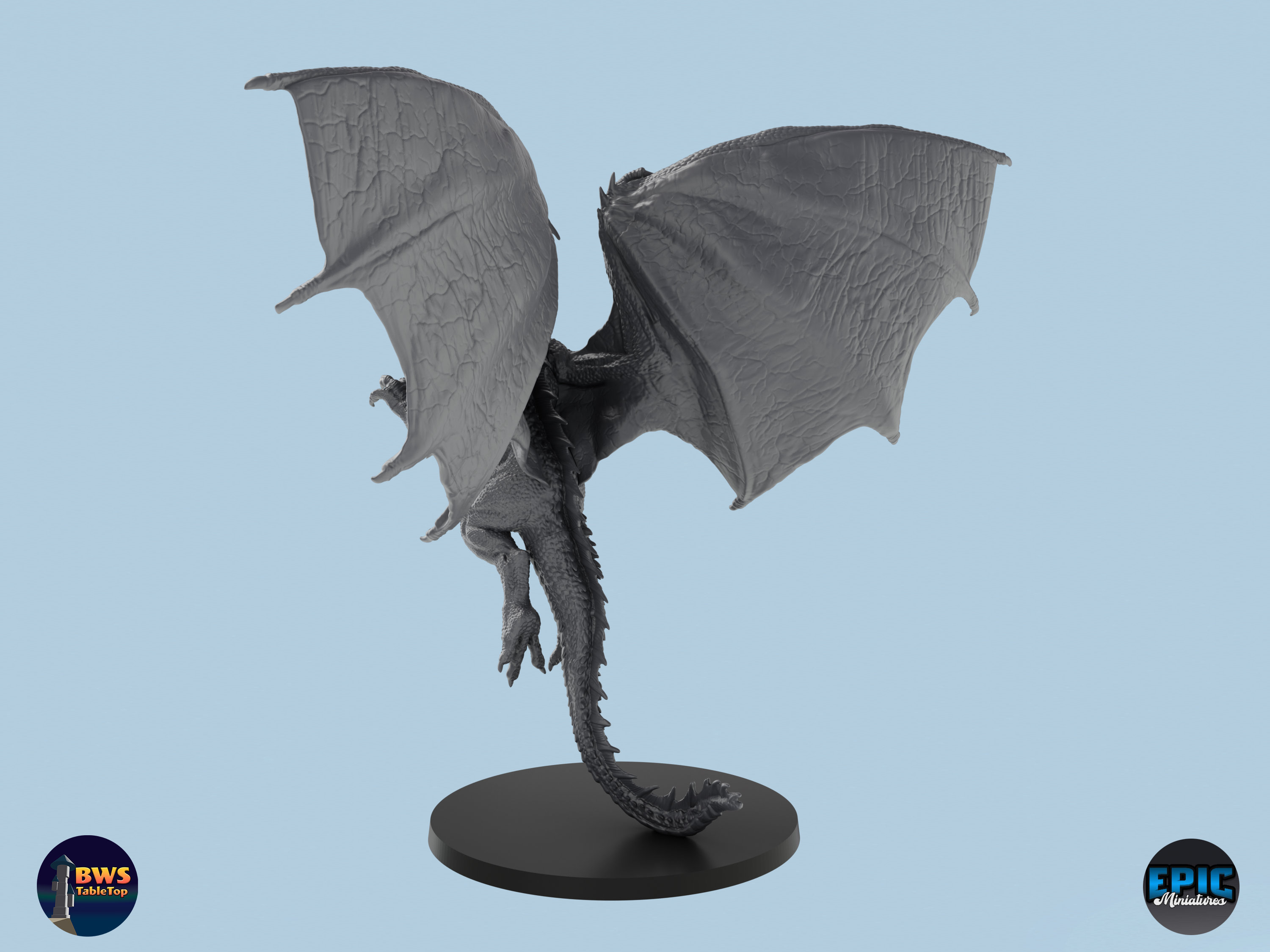 Adult Red Dragon 3D Printed Tabletop Resin Miniatures D&D - Etsy