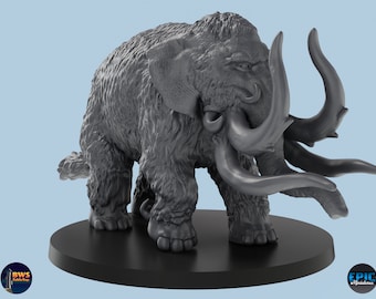 Giant Frost Mammoth 3d Printed Miniature for Tabletop Rpgs|dungeons and ...