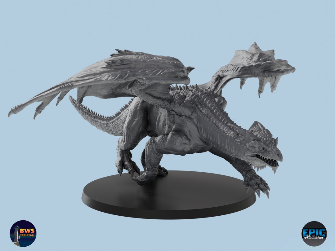 Young White Dragon | 3D Printed Tabletop Resin Miniatures | D&D TTRPG ...