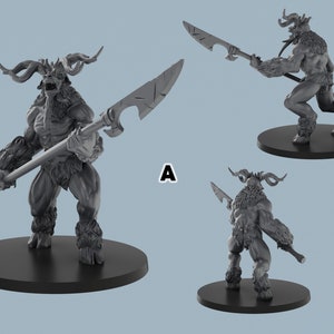 Baphomet | 2 Poses | 3D Printed Tabletop Miniatures | D&D TTRPG - Etsy