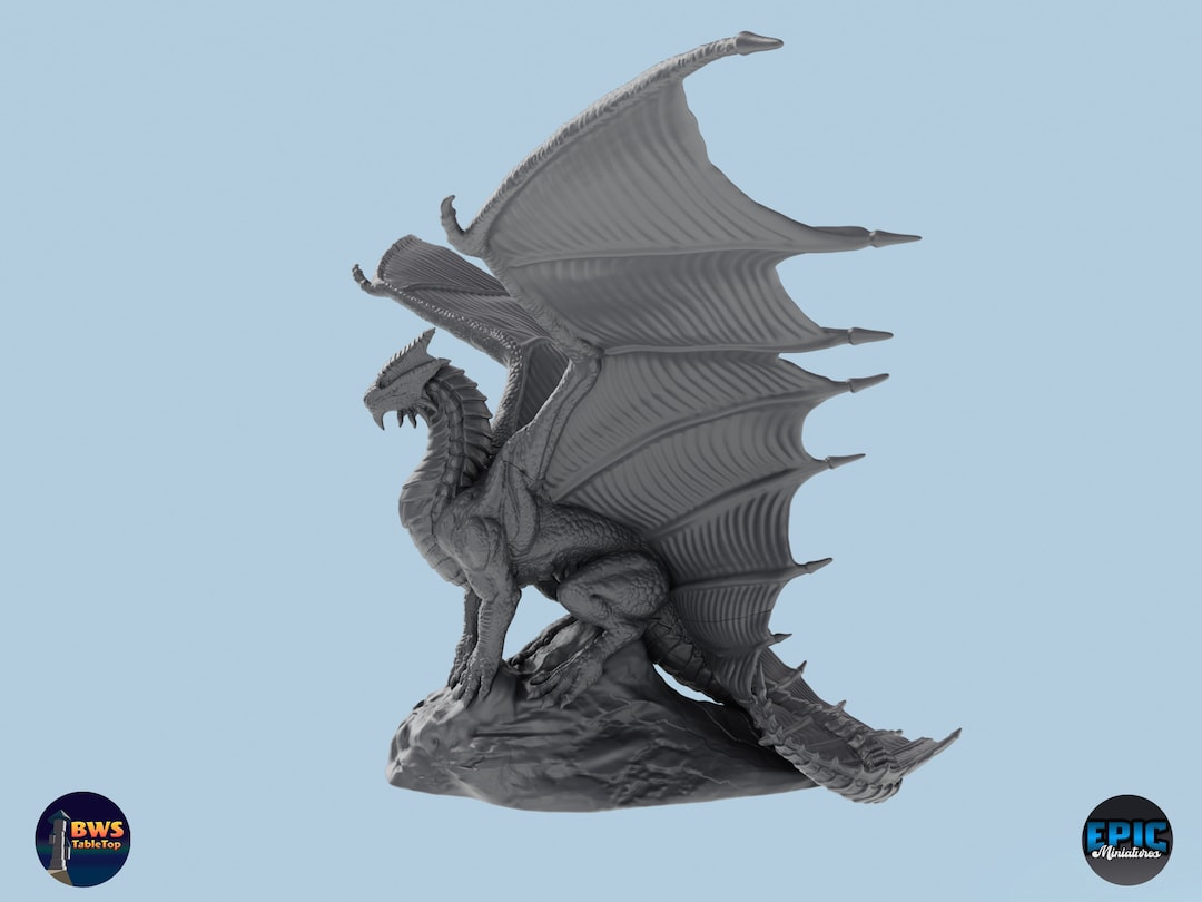 Adult Copper Dragon | 3D Printed Tabletop Miniatures | D&D TTRPG - Etsy