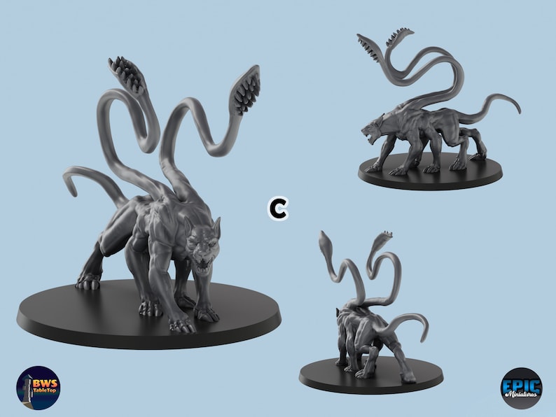 Phase Panther 4 Poses 3D Printed Tabletop Resin Miniatures - Etsy