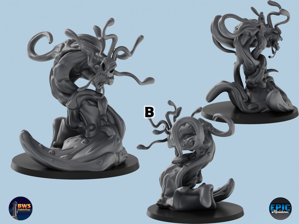 Formless Spawn 3 Poses 3D Printed Tabletop Resin - Etsy