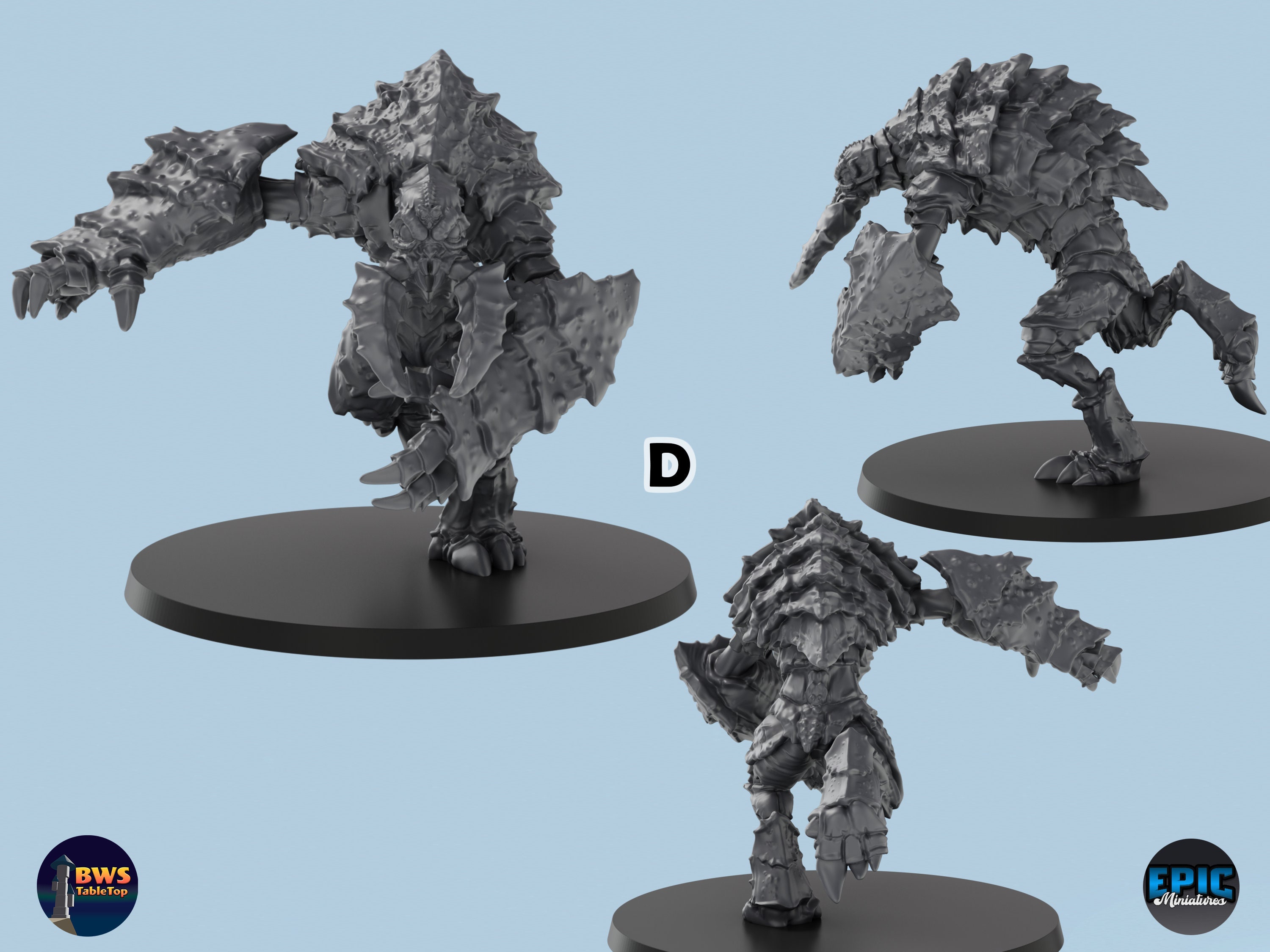 Umber Hulk | 5 Poses | 3D Printed Tabletop Resin Miniatures | D&D TTRPG ...
