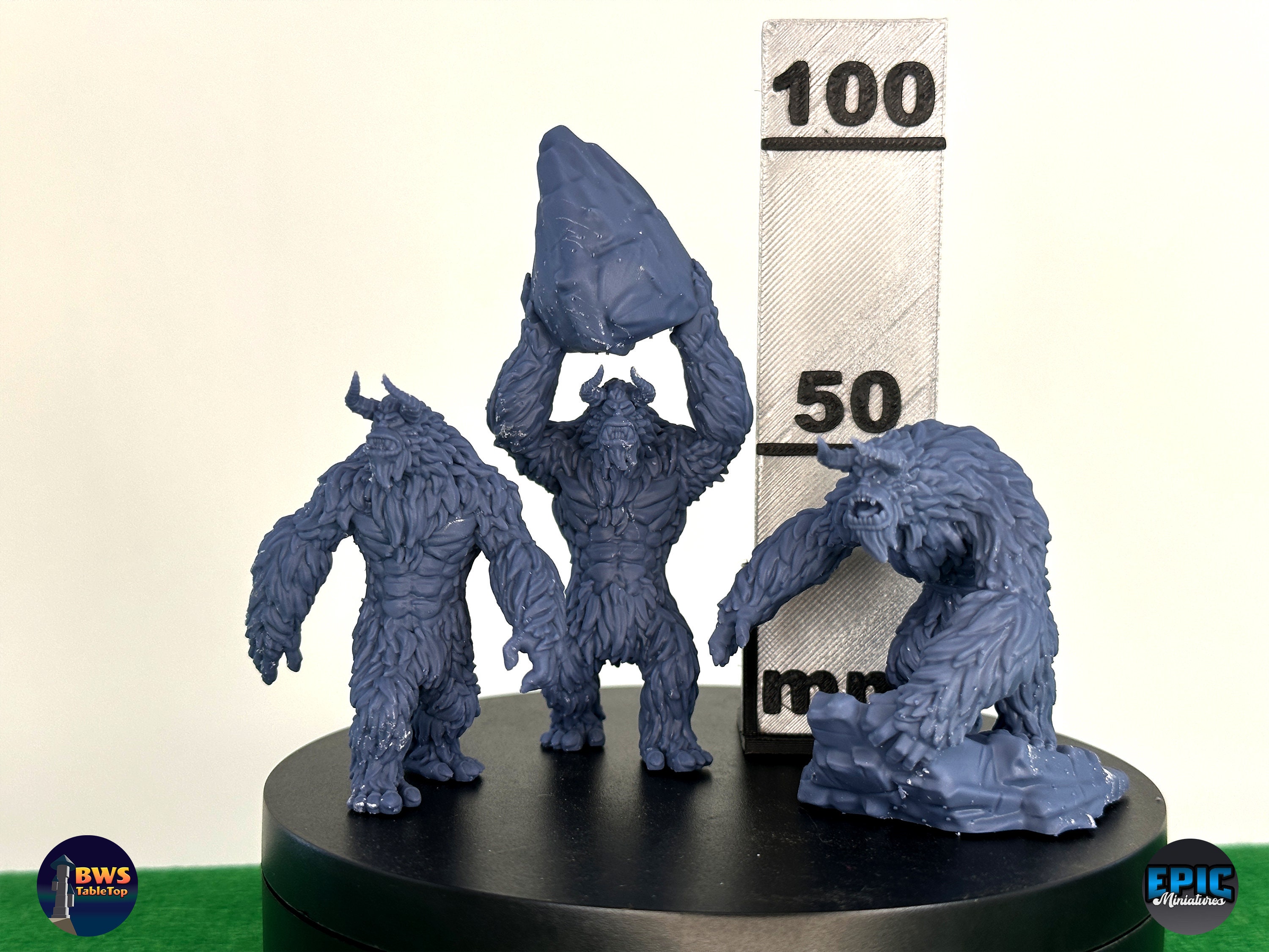 Yeti | 6 Poses | 3D Printed Tabletop Resin Miniatures | D&D TTRPG - Etsy