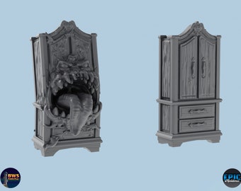 Bed Mimic Set 3D Printed Tabletop Resin Miniatures D&D - Etsy