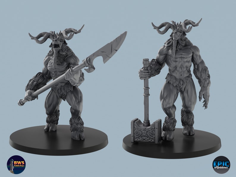 Baphomet | 2 Poses | 3D Printed Tabletop Miniatures | D&D TTRPG - Etsy