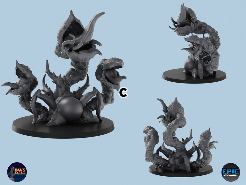 Snapping Plant 3 Poses 3D Printed Tabletop Resin - Etsy