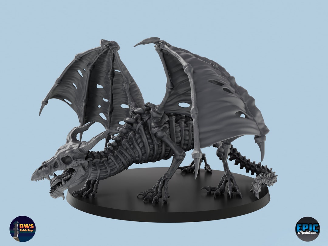 Draco Lich | 3D Printed Tabletop Resin Miniatures | D&D TTRPG - Etsy