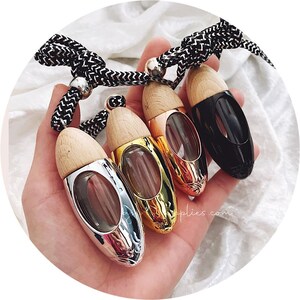 1x Empty Hanging Bullet Diffuser Bottle - GOLD - Refillable Perfume Air Freshener Glass , Car ...