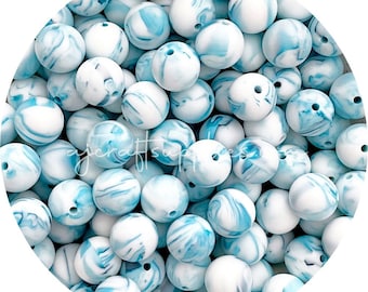 Blue Marble Beads | Etsy