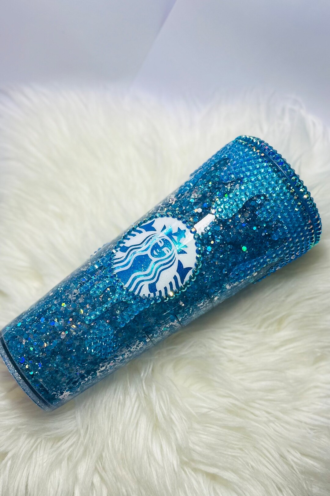Blue Starbucks Cup, Blue Starbucks Tumbler, Glitter Starbucks Cup ...