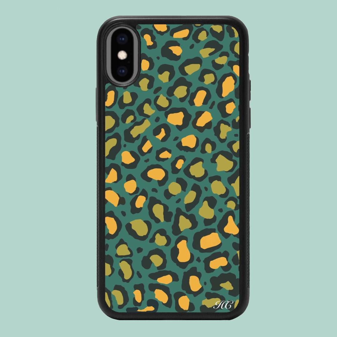 Faceless Phone Case BTS Oikawa Nishinoya Leopard Print Green Gold Pink ...
