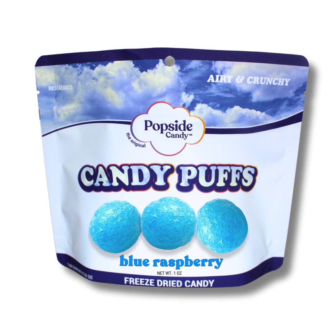 Freeze Dried Blue Raspberry Puffs - Premium Freeze Dried Candy, Unique ...