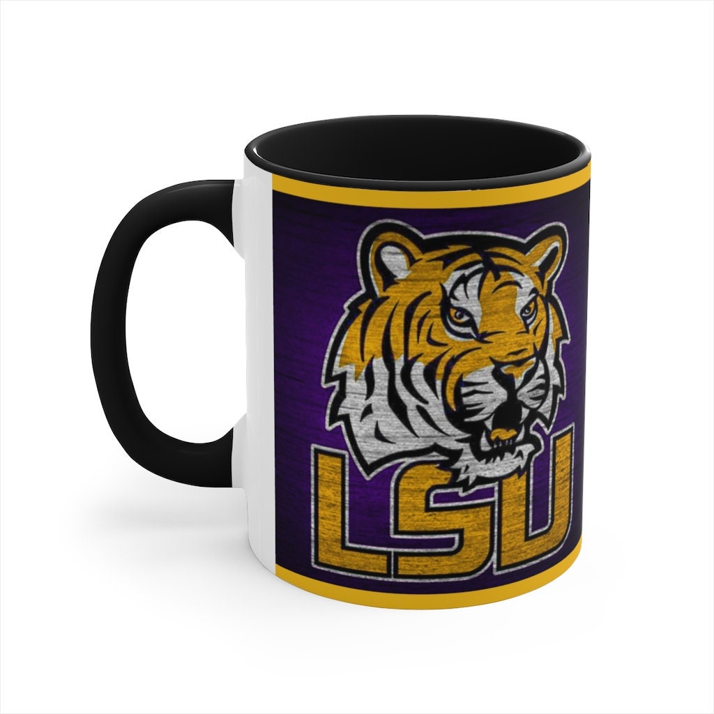 LSU Tigers NCAA Accent Coffee Mug, 11oz - Etsy
