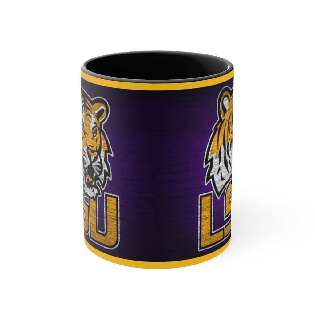 LSU Tigers NCAA Accent Coffee Mug, 11oz - Etsy