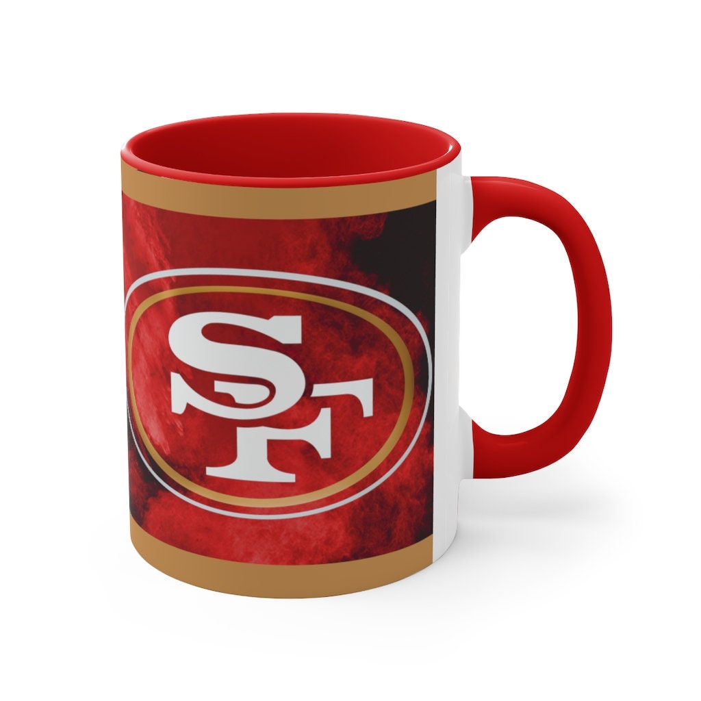 San Francisco 49ers NFL Accent Coffee Mug, 11oz - Etsy
