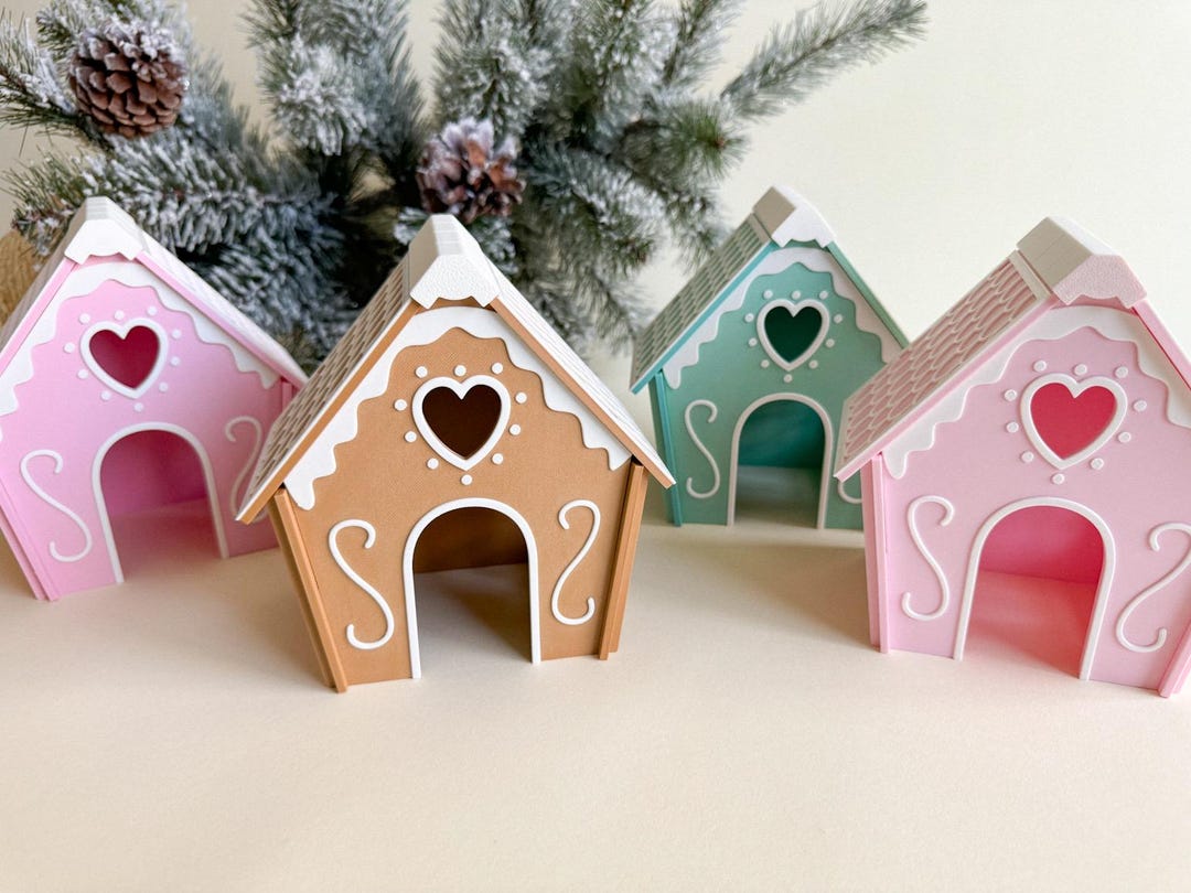 Joyful Gingerbread House | 3d-printed | Craft | Holiday | Christmas ...
