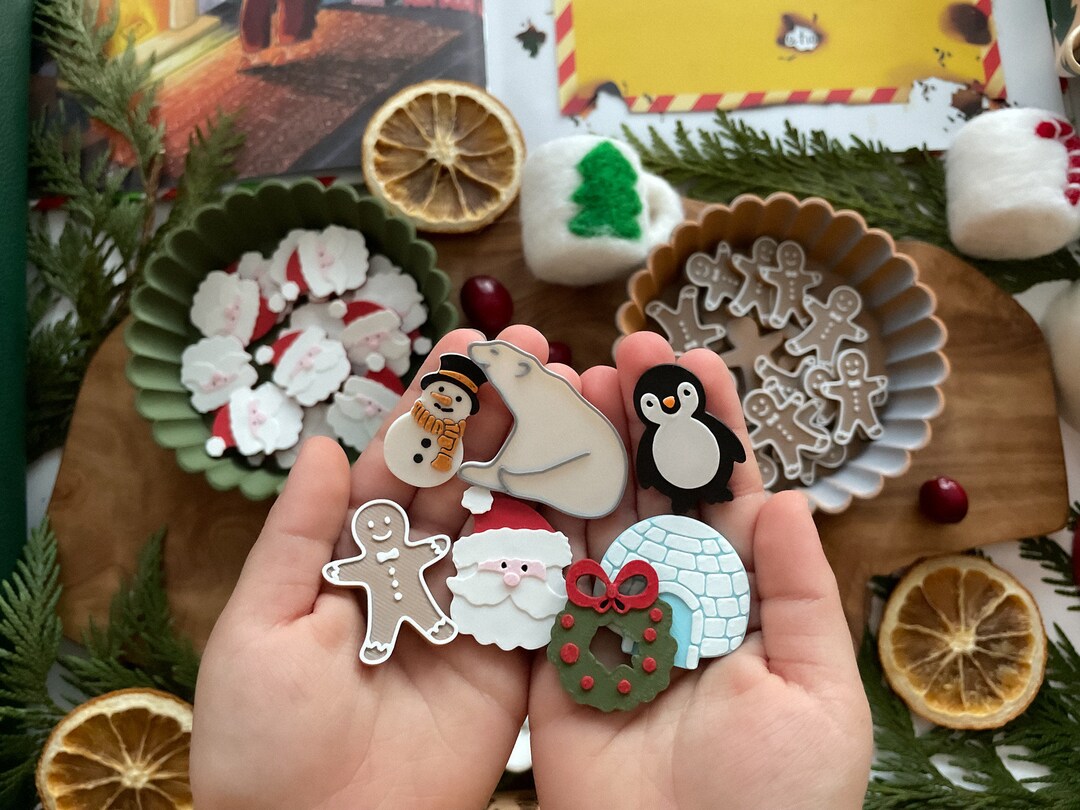 Winter-themed Math Counters Set of 10 | Homeschool | Preschool ...