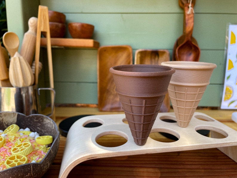 Yum-yum Ice Cream Cones for Sensory Play | Montessori | Mud Kitchen ...