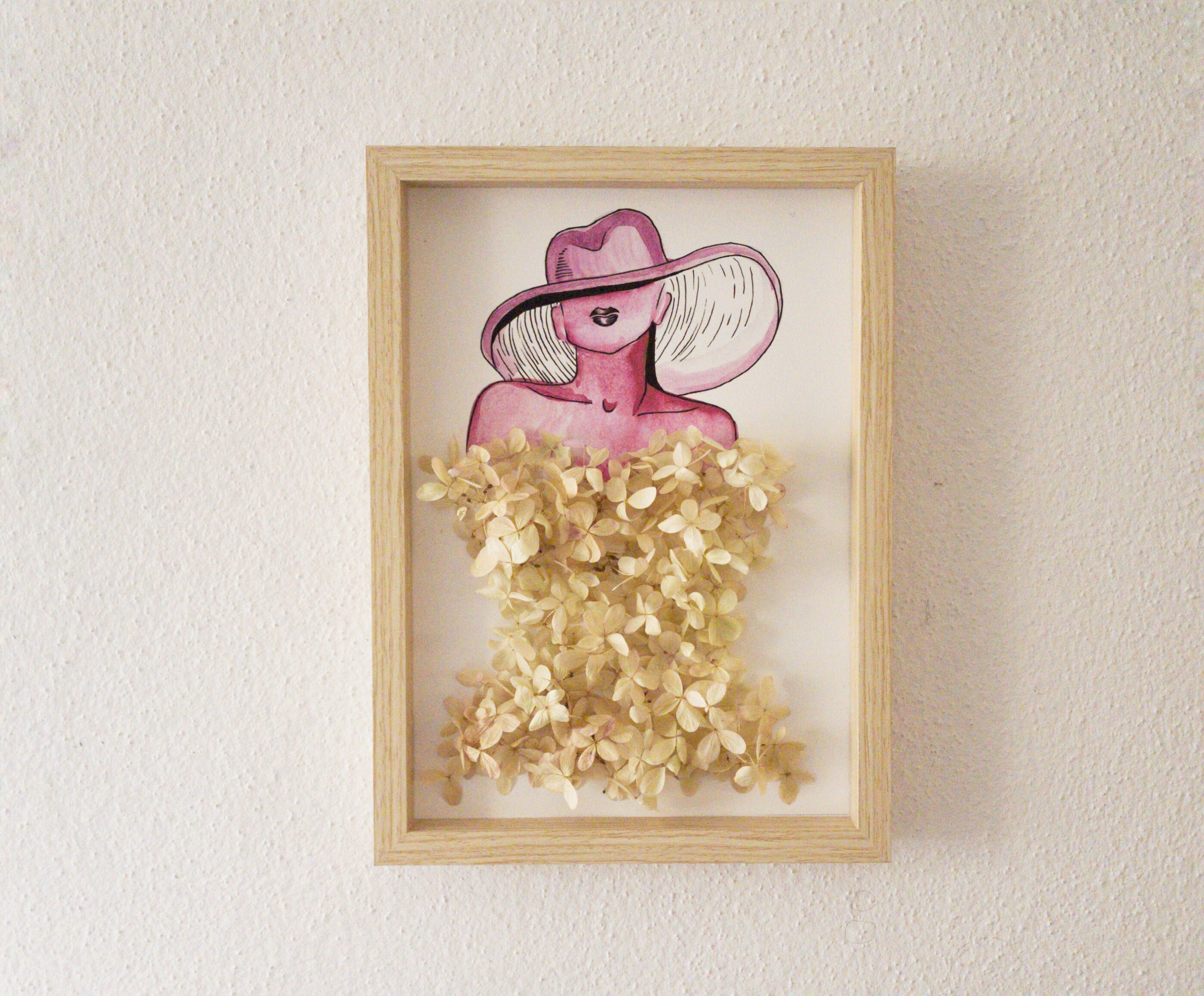 Pressed hydrangea art - Etsy.de