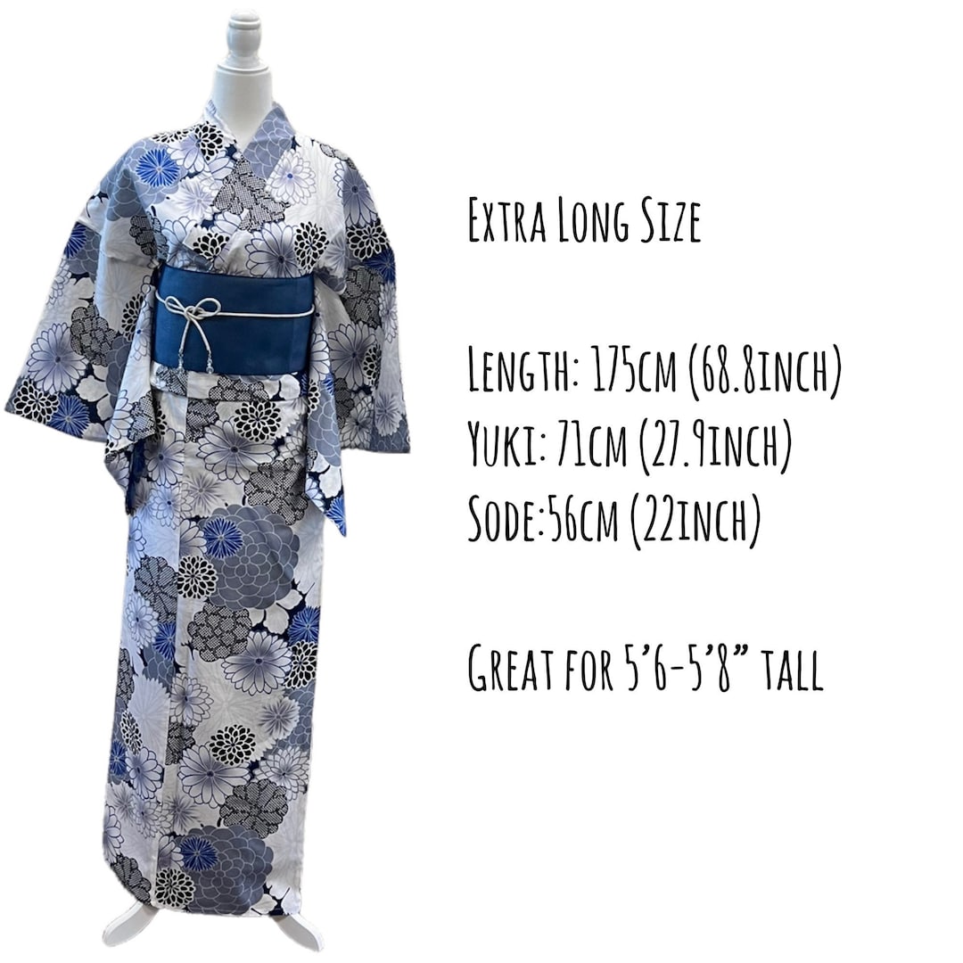 Women's Extra Long Yukata (yukata Only Not Obi Included) WXL22-2 - Etsy