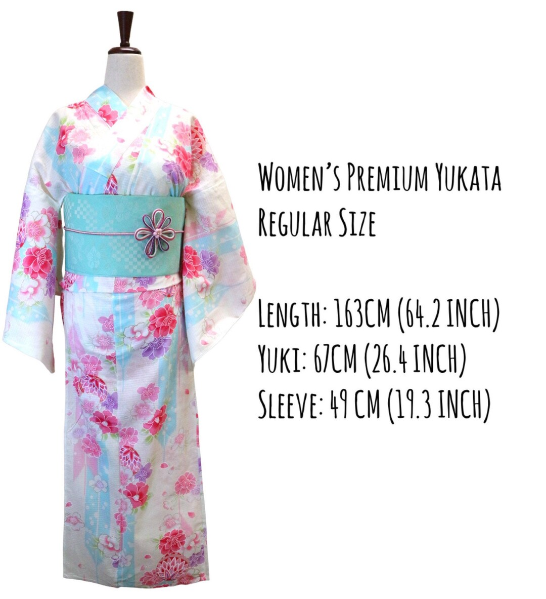 Women's Premium Yukata With Gold Glitter ( Obi, Kazarihimo Not Included ...
