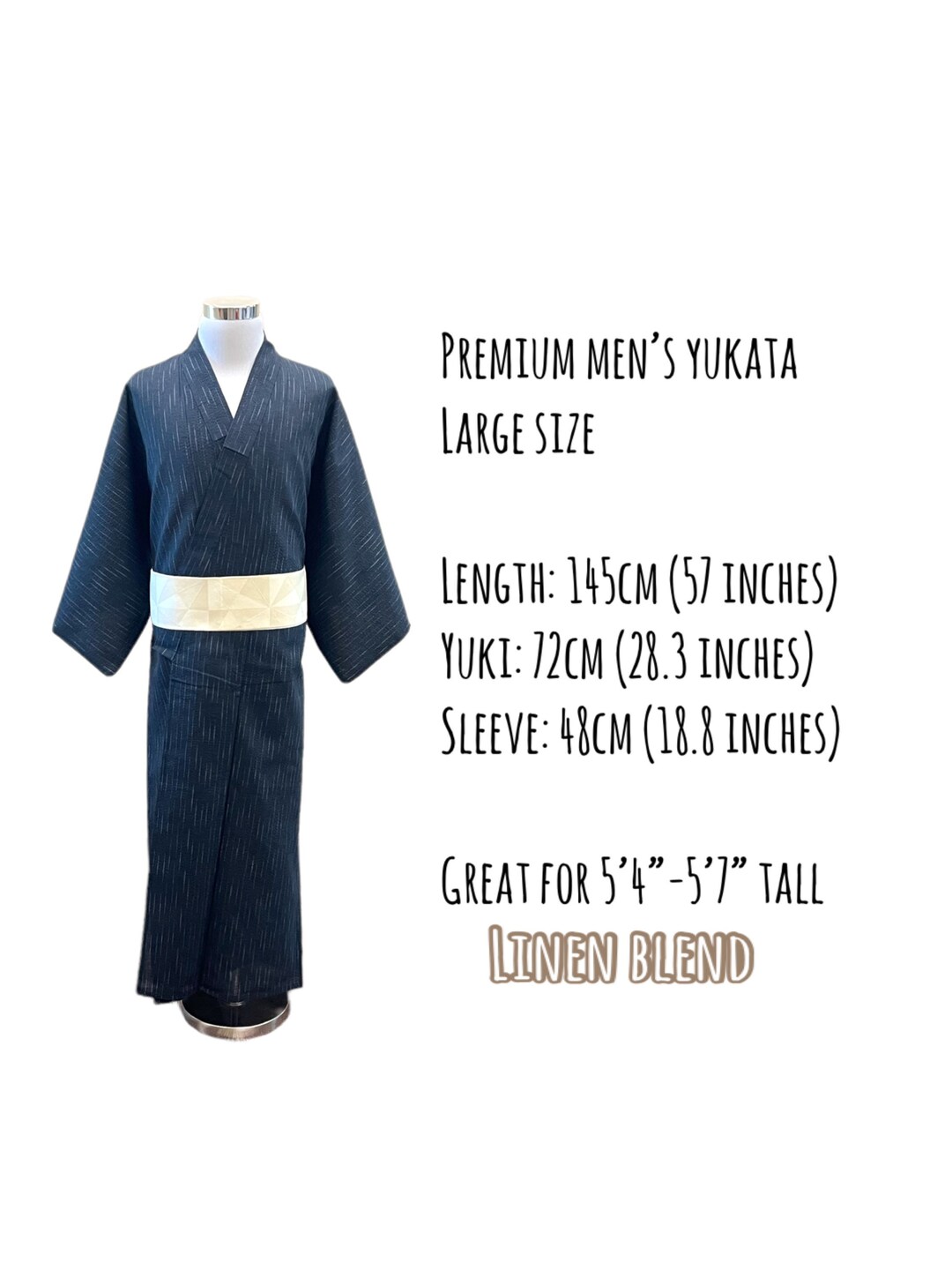 Large Premium Men's Yukata (yukata Only Not Obi Included) MP22-7 - Etsy