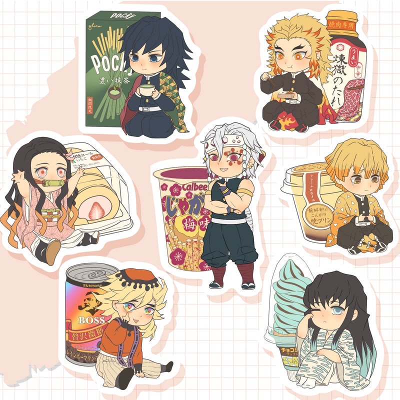 Nezuko Bikini Stickers - Etsy Australia