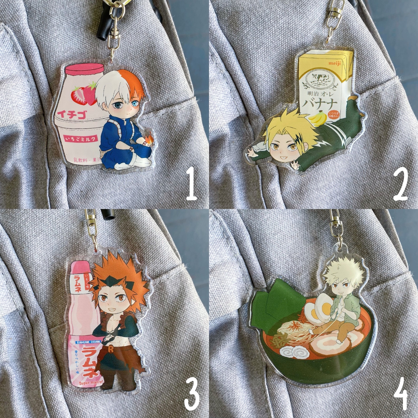 Class 1A Hero Academia Shoto Keychain Kawaii Anime Acrylic - Etsy