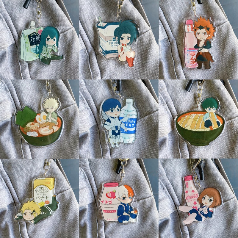 My Hero Academia Keychain - Etsy