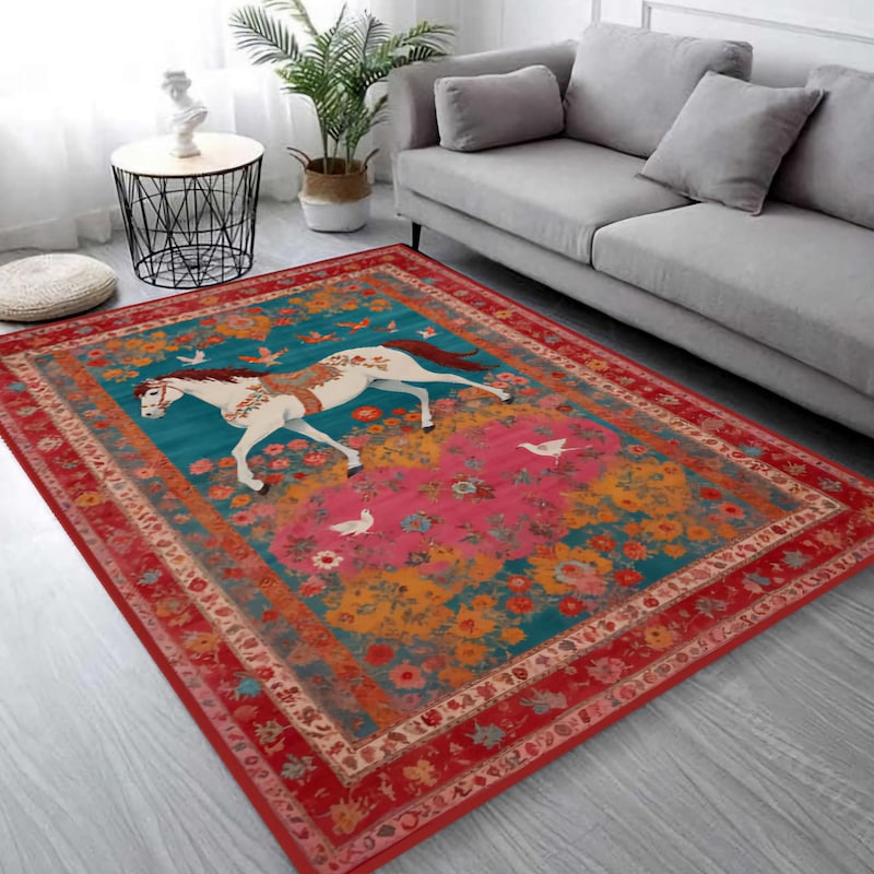 Turquoise Rug - Etsy