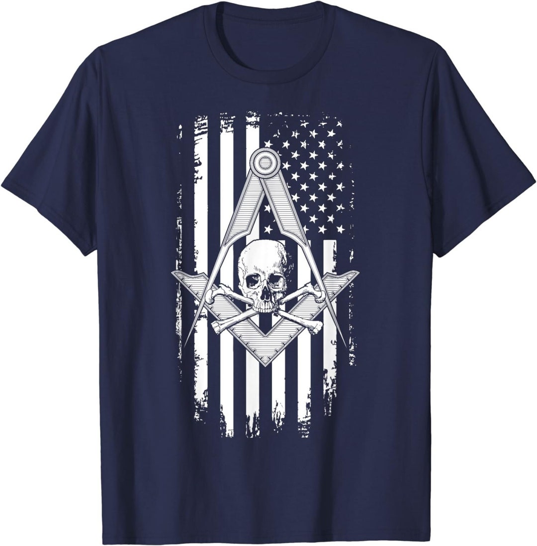Master Mason American Flag Masonic Skull Freemason Unisex - Etsy