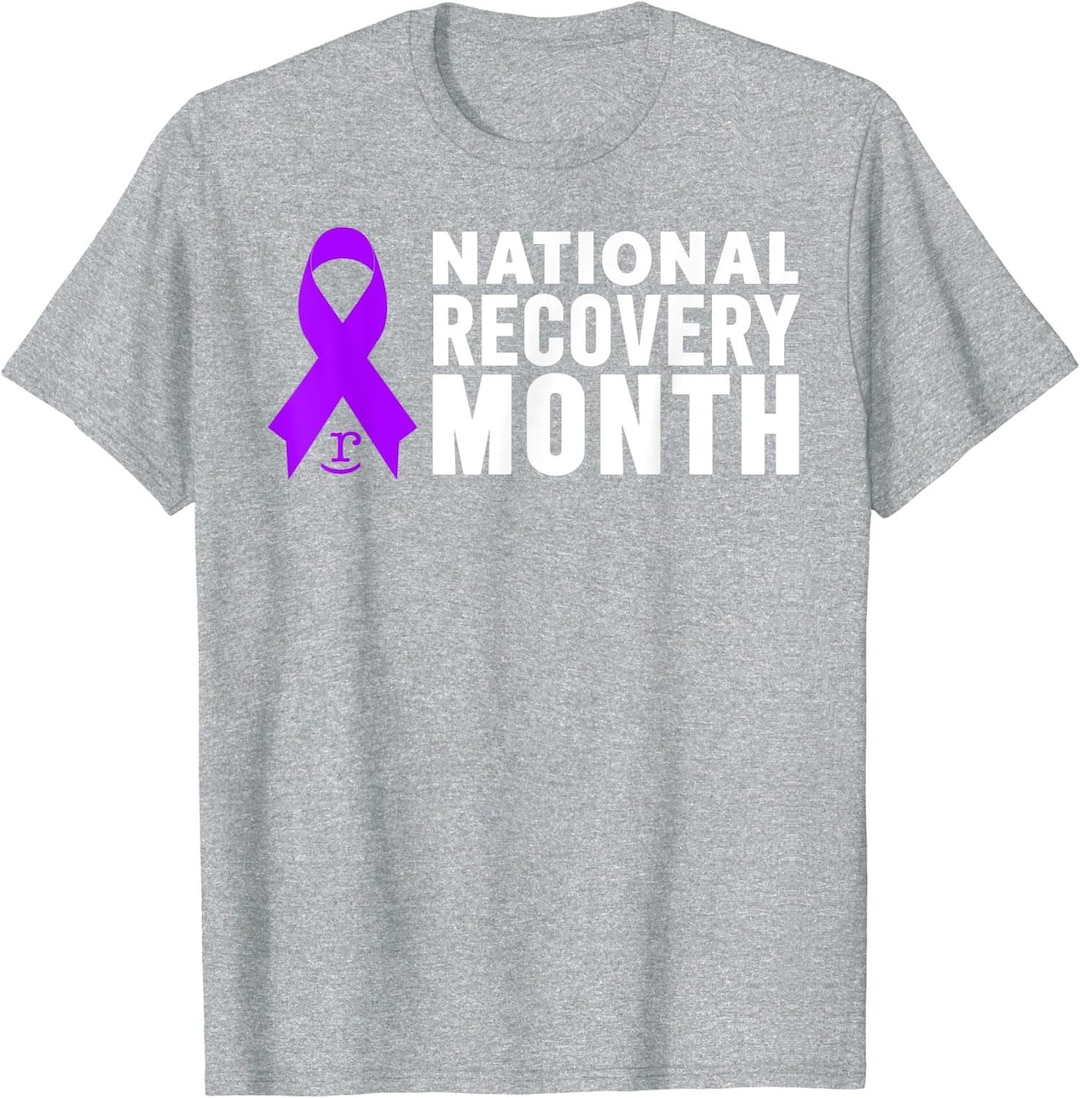 National Recovery Month Purple Ribbon Awareness Unisex - Etsy