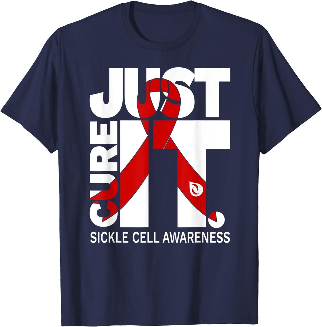 Just Cure Sickle Cell Awareness Ribbon Disease Unisex T-shirt - Etsy