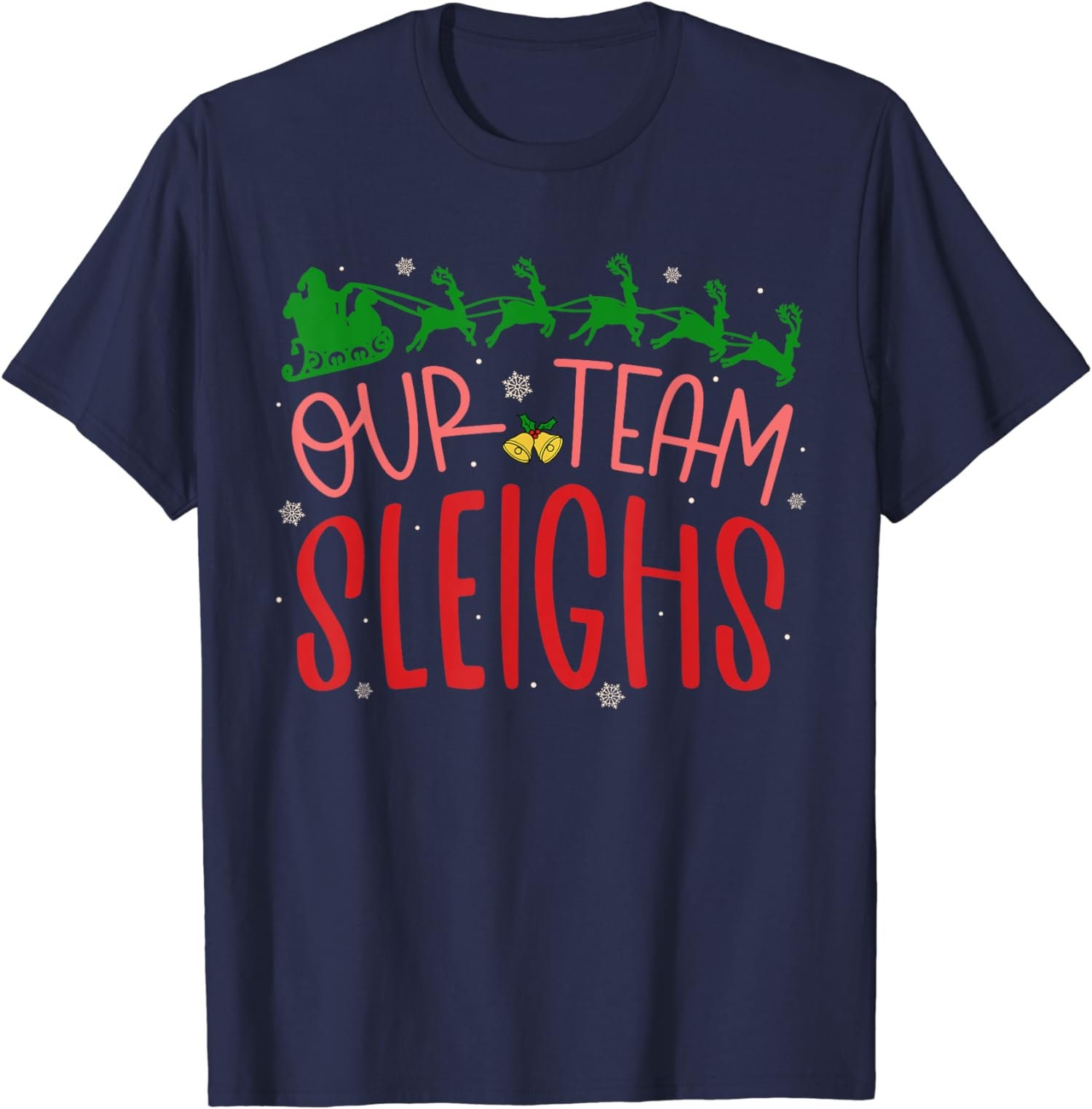 Our Team Sleighs Santa Squad Reindeer Christmas Pjs F Unisex - Etsy