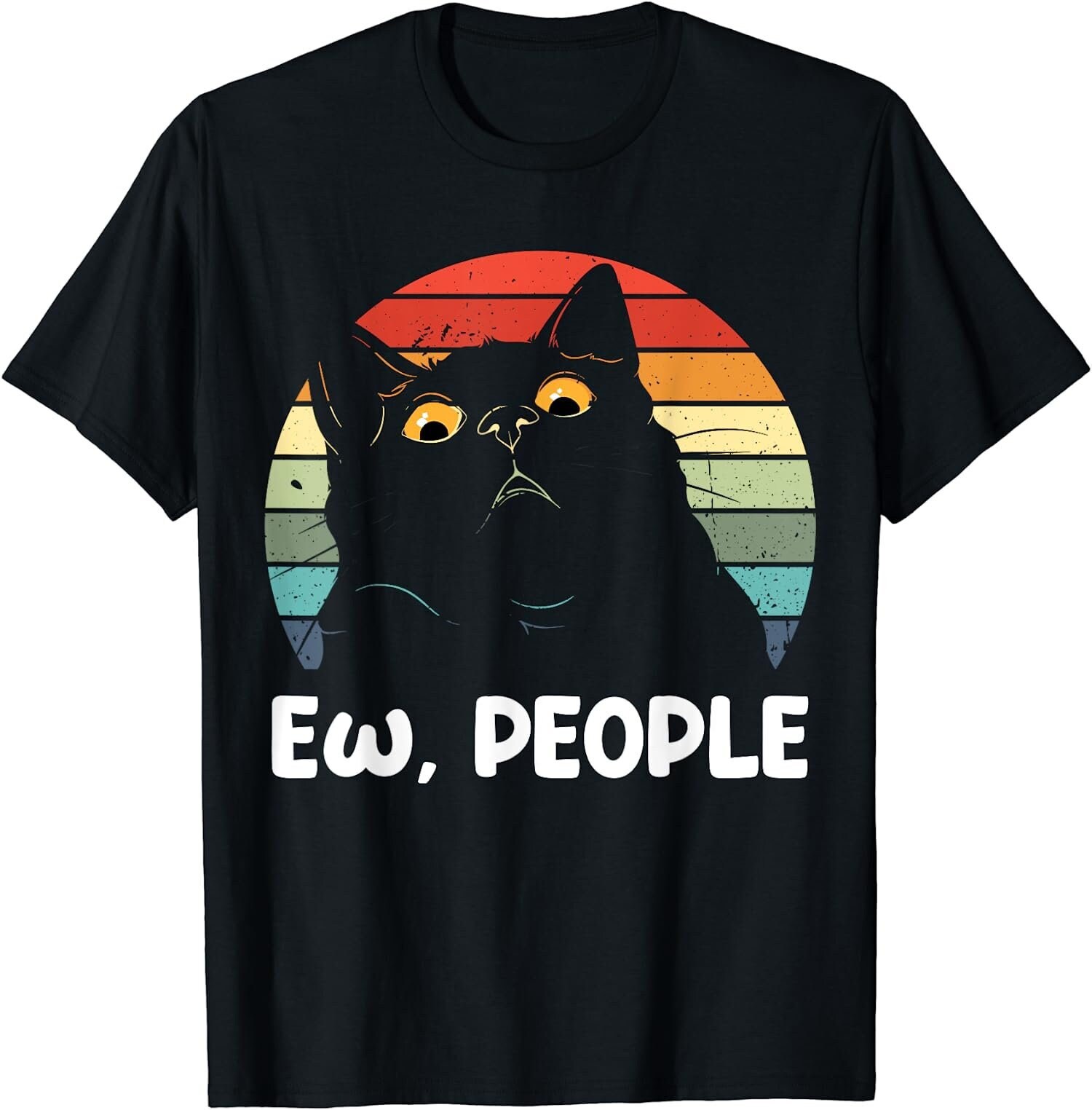 Ew People Funny Black Cat Lover Fun Cat Saying Gift Unisex - Etsy
