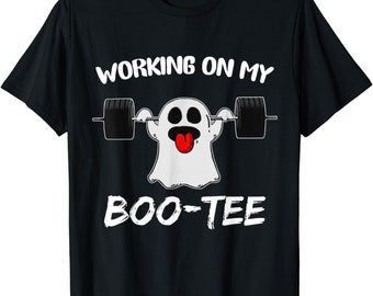 Working on My Boo-ty Png Funny Workout Quote Gym Ghost - Etsy